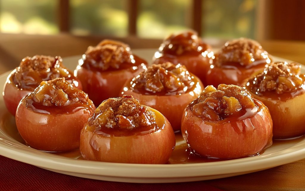 Quick Microwave Stuffed Apples - SoyRice Kitchen