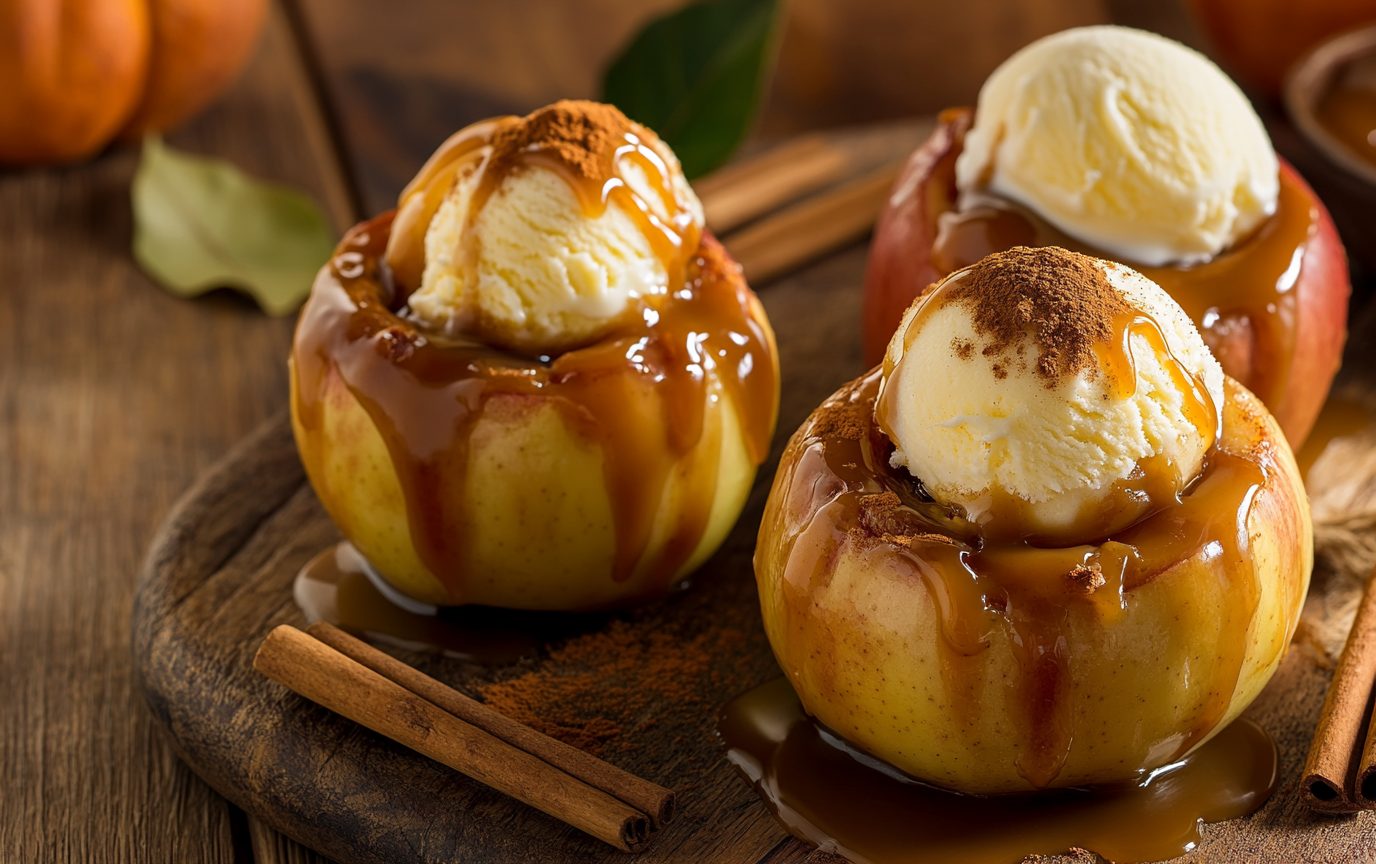 Caramelized Stuffed Apples - SoyRice Kitchen