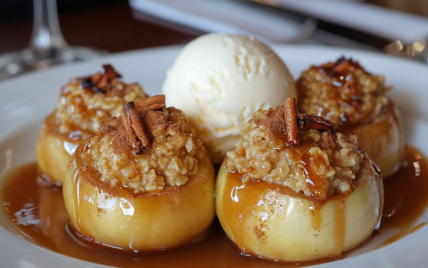 Spiced Apple Oat Bake - SoyRice Kitchen