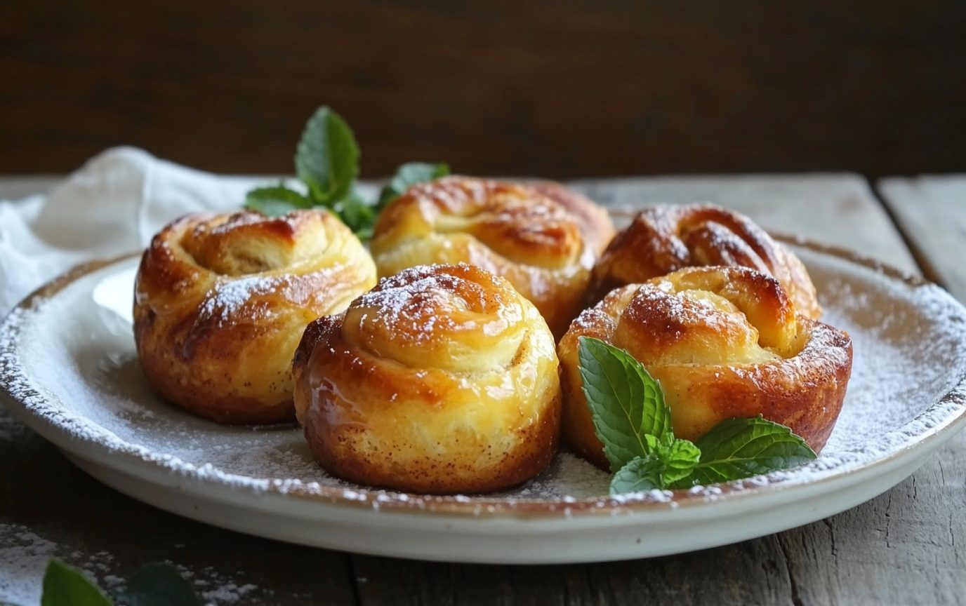 Overnight Sourdough Cinnamon Buns - SoyRice Kitchen
