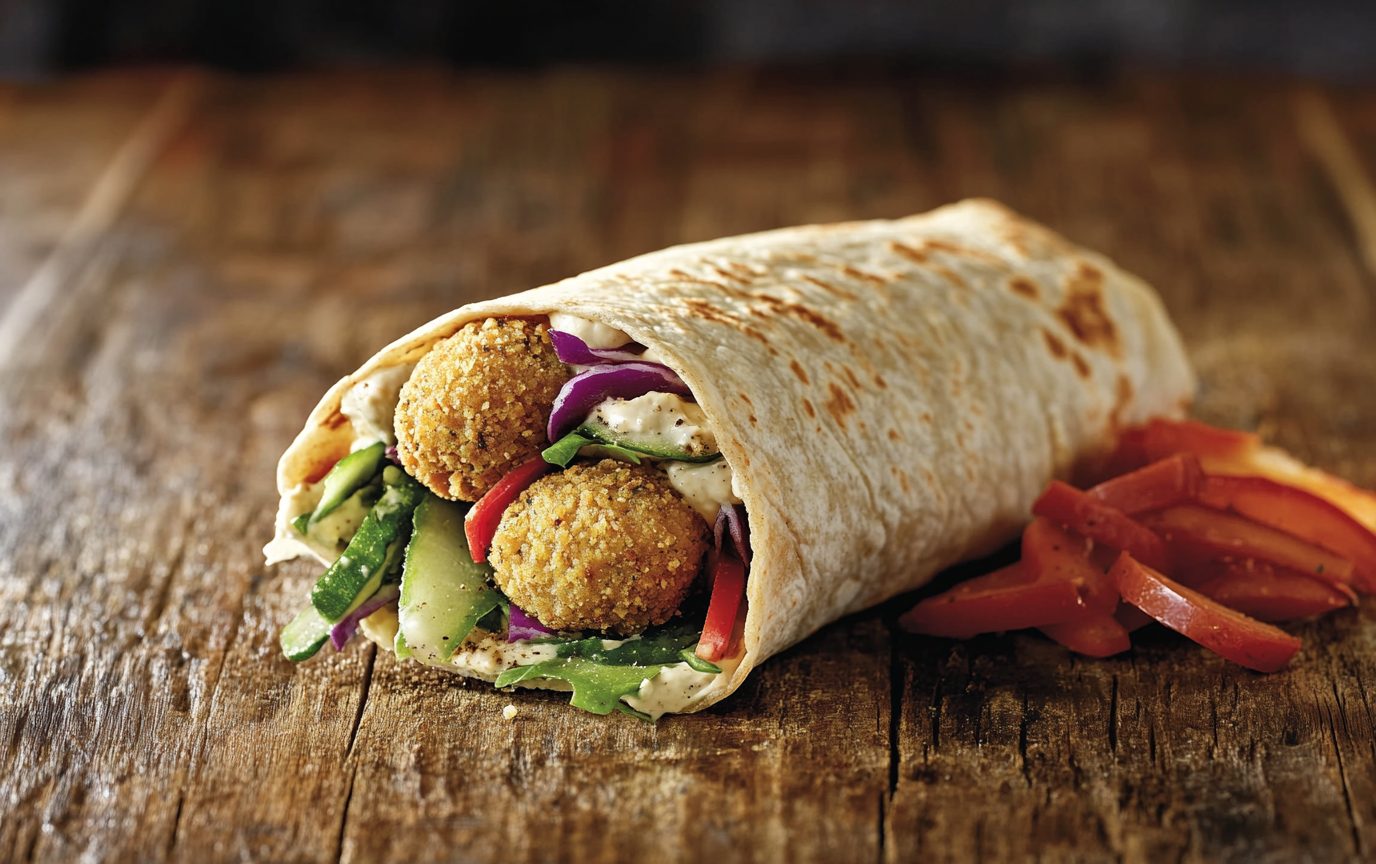 Crispy Chickpea Wrap - SoyRice Kitchen