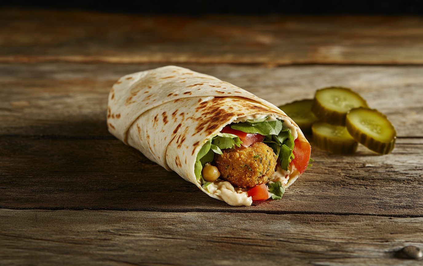 Crispy Chickpea Wrap - SoyRice Kitchen