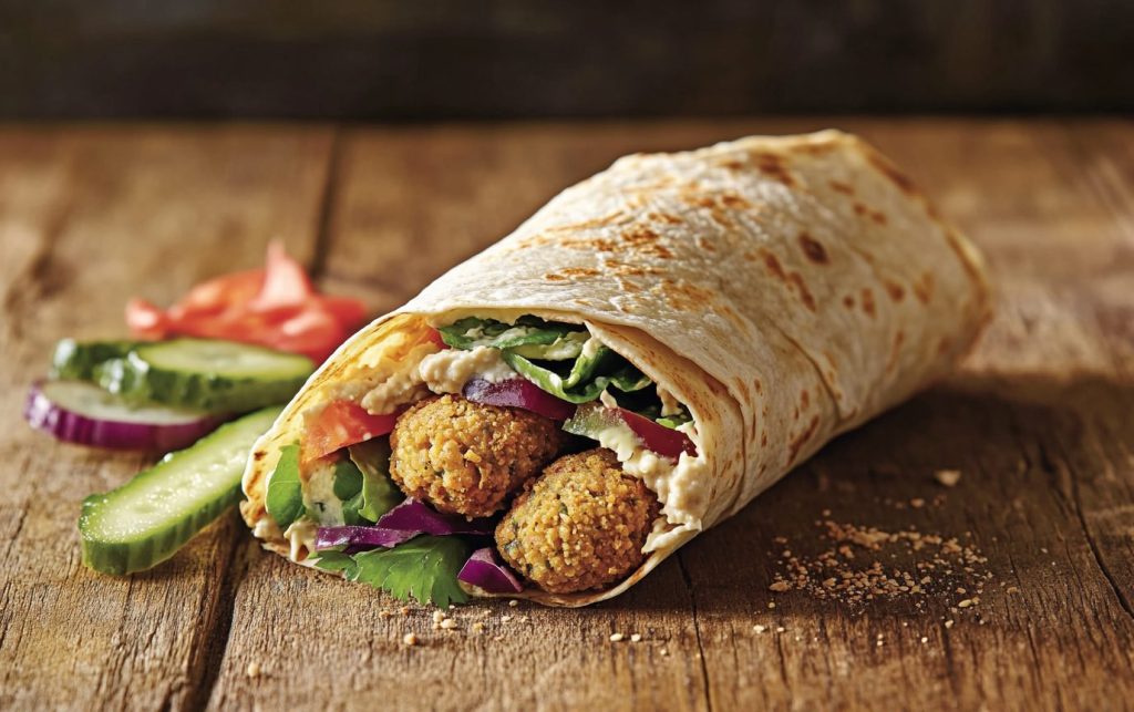 Crispy Chickpea Wrap - SoyRice Kitchen