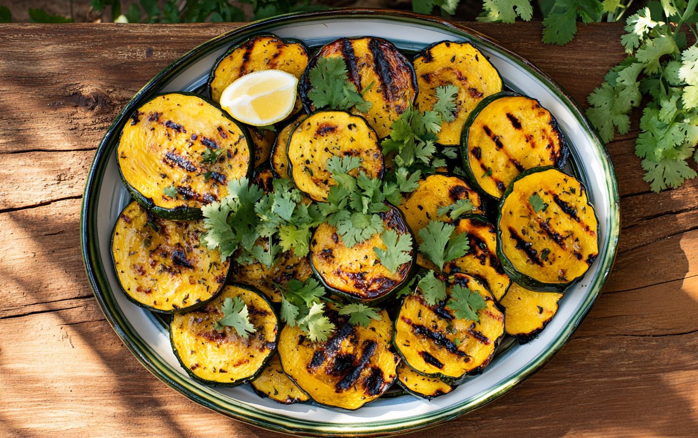 Grilled Zesty Squash - SoyRice Kitchen