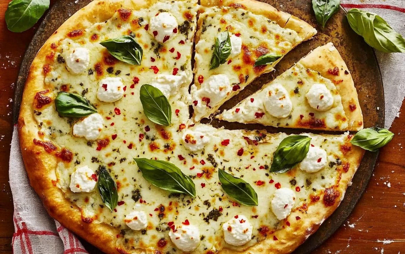 Cheesy White Flatbread - SoyRice Kitchen