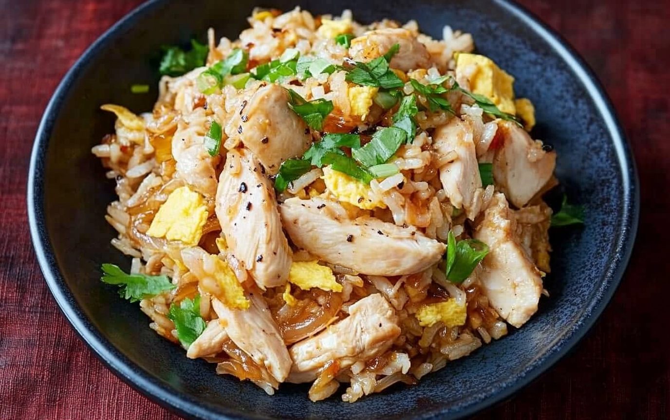 Chicken Rice Stir-Fry - SoyRice Kitchen