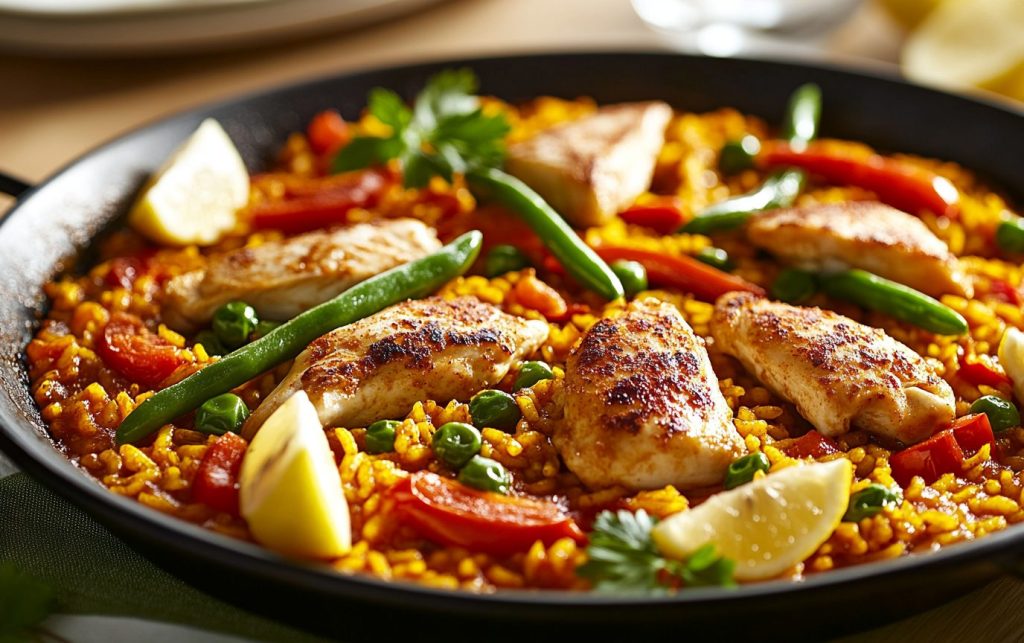 Rustic Chicken Paella - SoyRice Kitchen