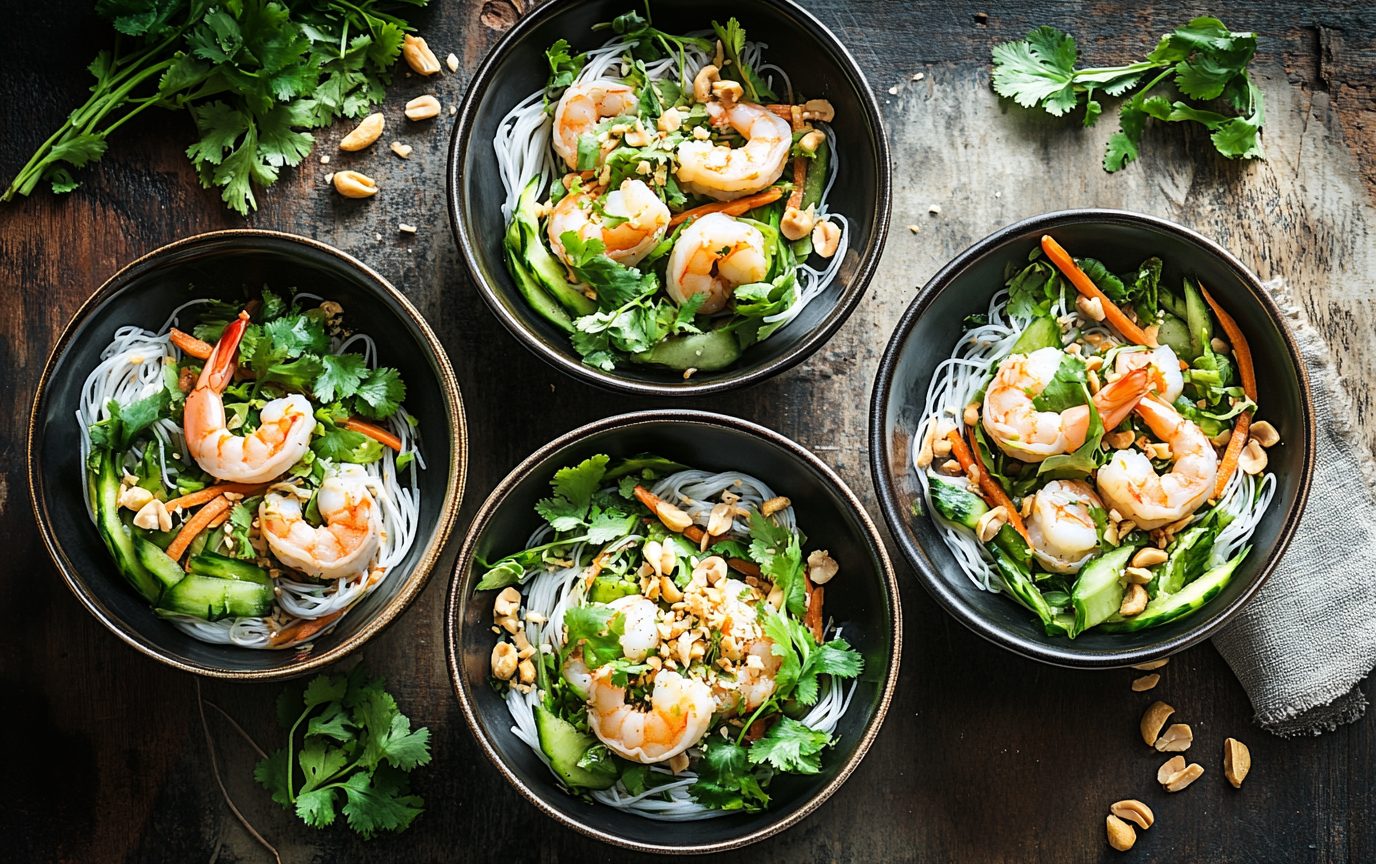 Shrimp Spring Salad - SoyRice Kitchen