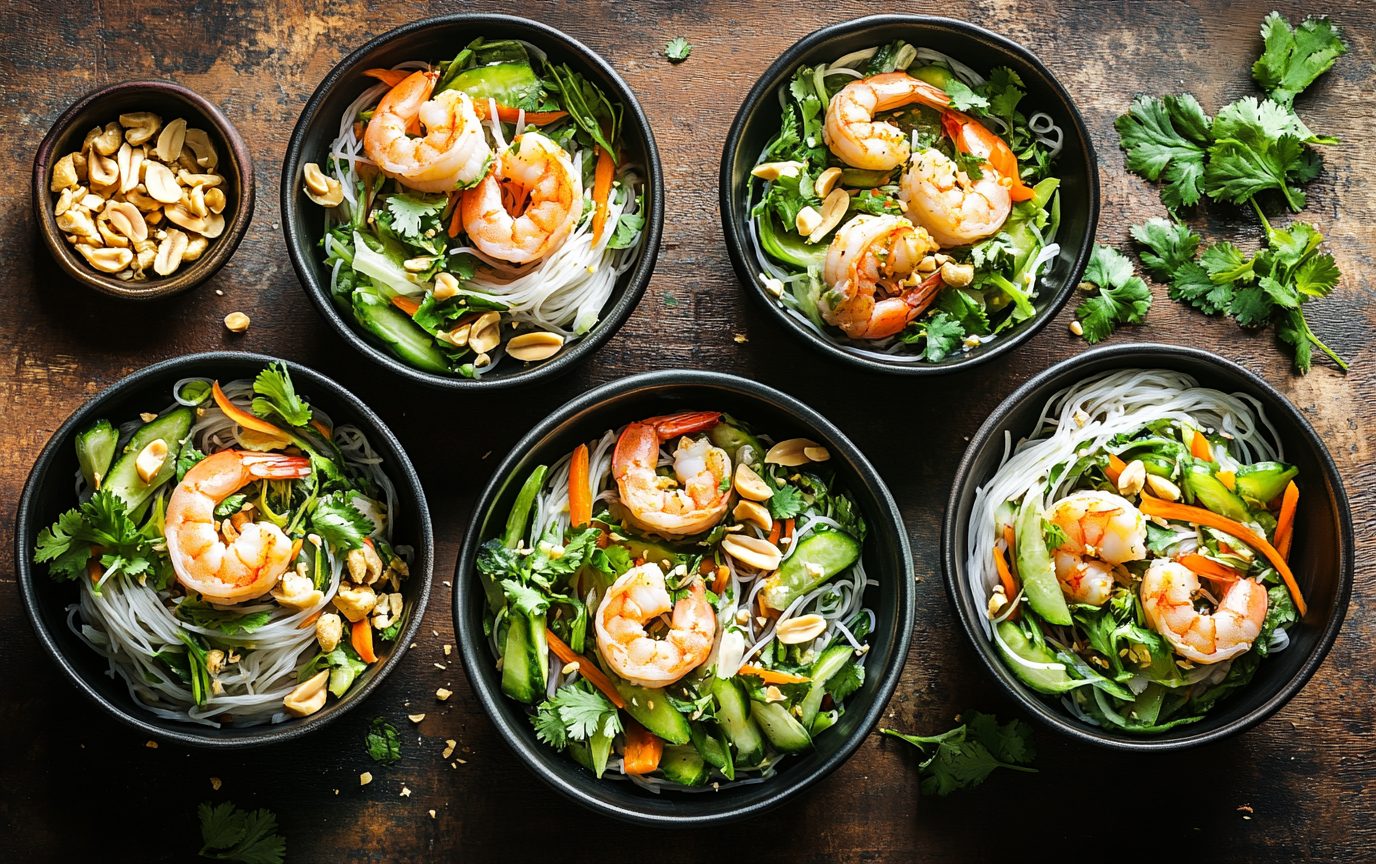 Shrimp Spring Salad - SoyRice Kitchen