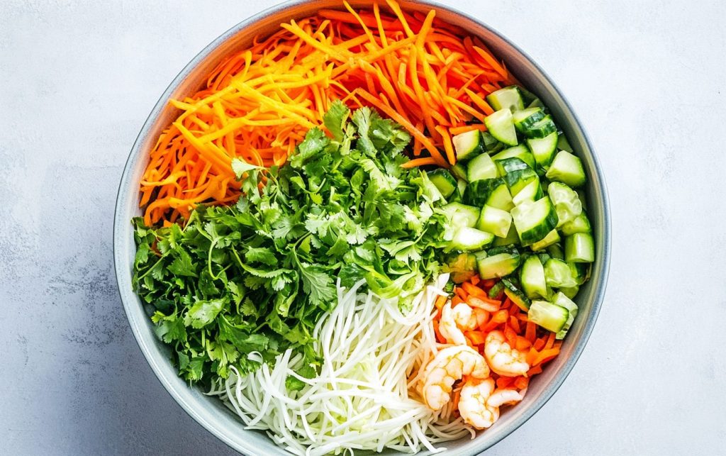 Shrimp Spring Salad - SoyRice Kitchen