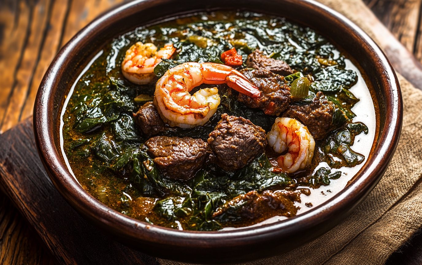 African Leafy Stew - SoyRice Kitchen