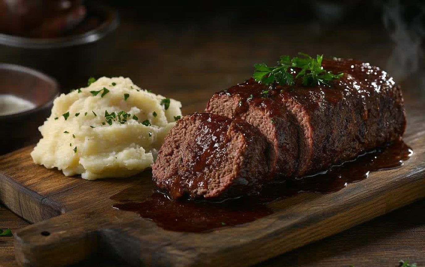 Slow Cooker Beef Loaf - SoyRice Kitchen