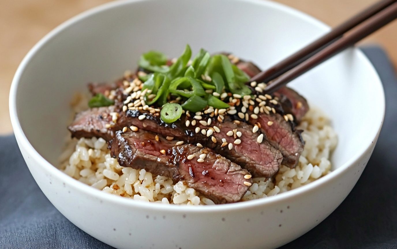 Easy Beef Rice Bowl - SoyRice Kitchen