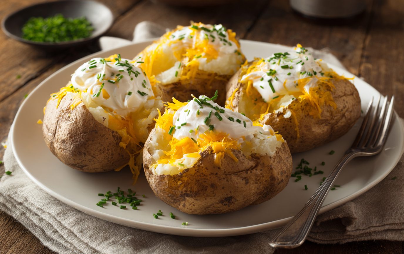 Quick Microwave Spuds - SoyRice Kitchen