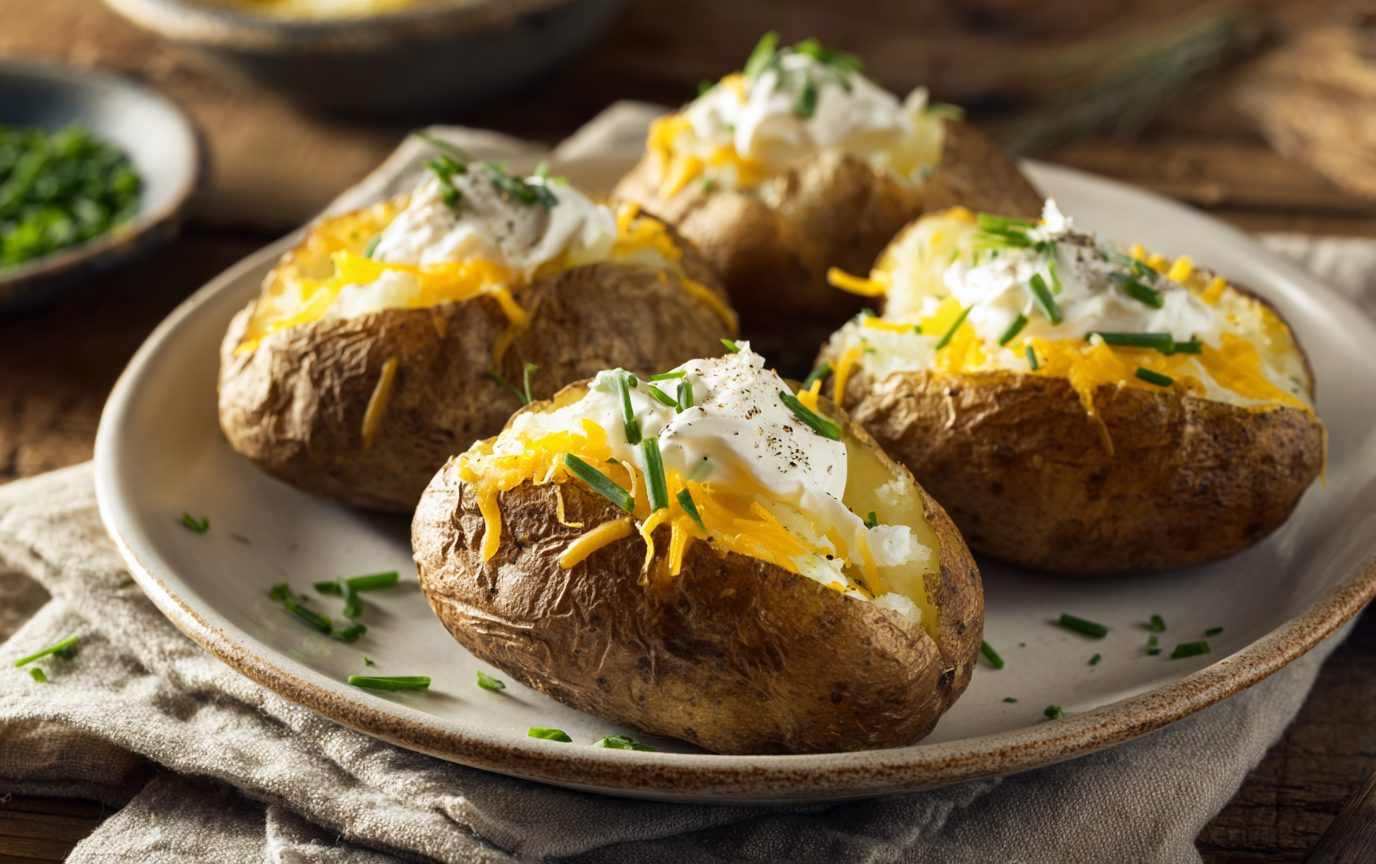 Quick Microwave Spuds - SoyRice Kitchen