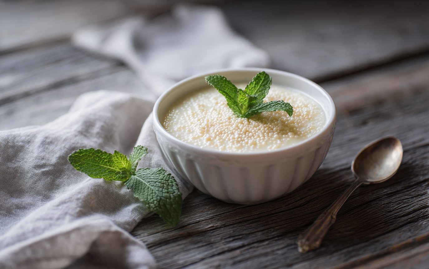 Velvety Tapioca Custard - SoyRice Kitchen