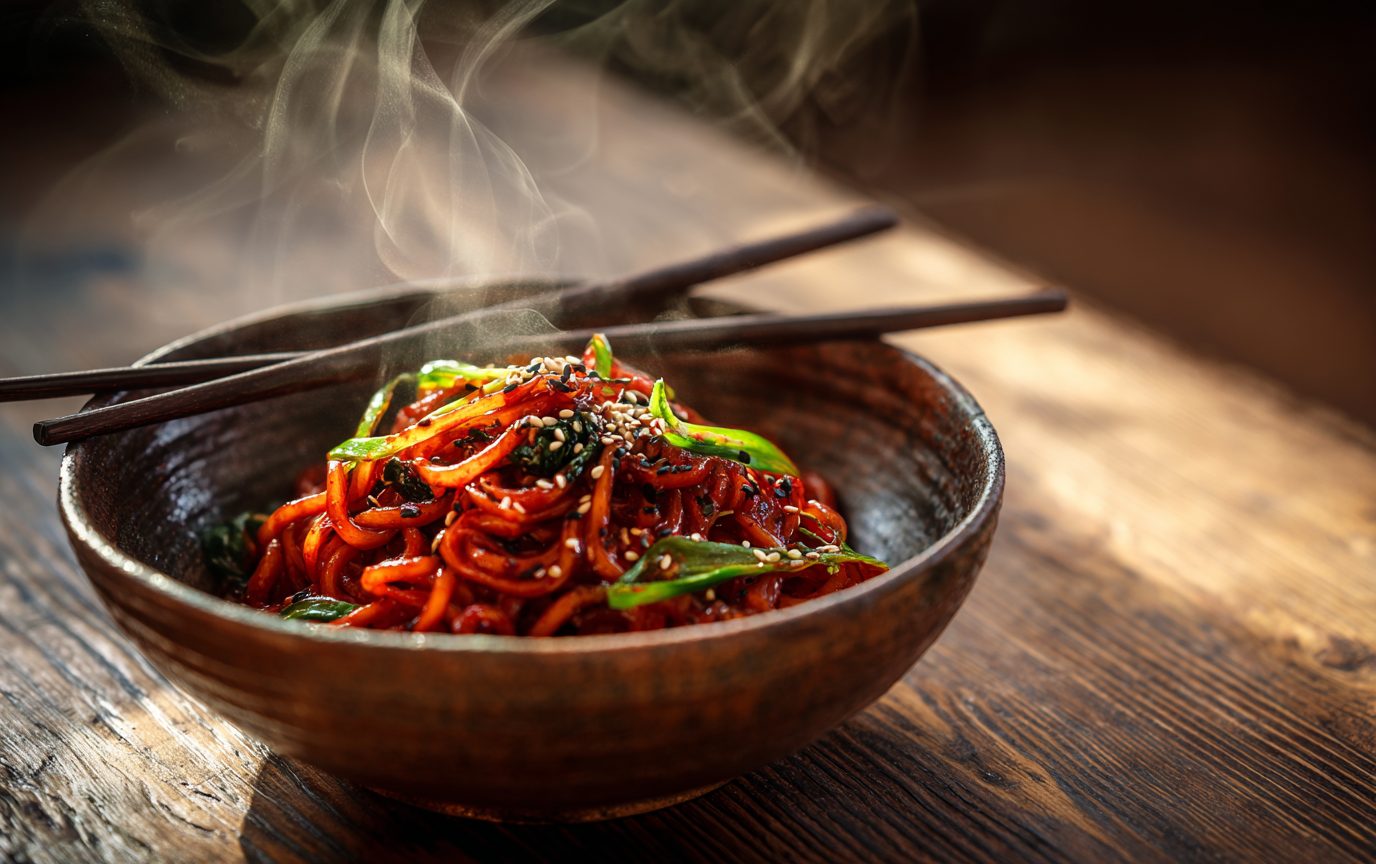 Korean Fire Noodles - SoyRice Kitchen