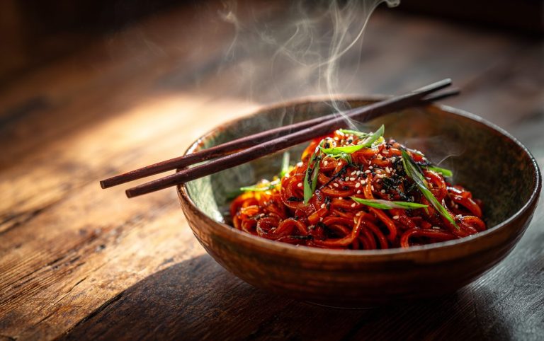 Korean Fire Noodles - SoyRice Kitchen